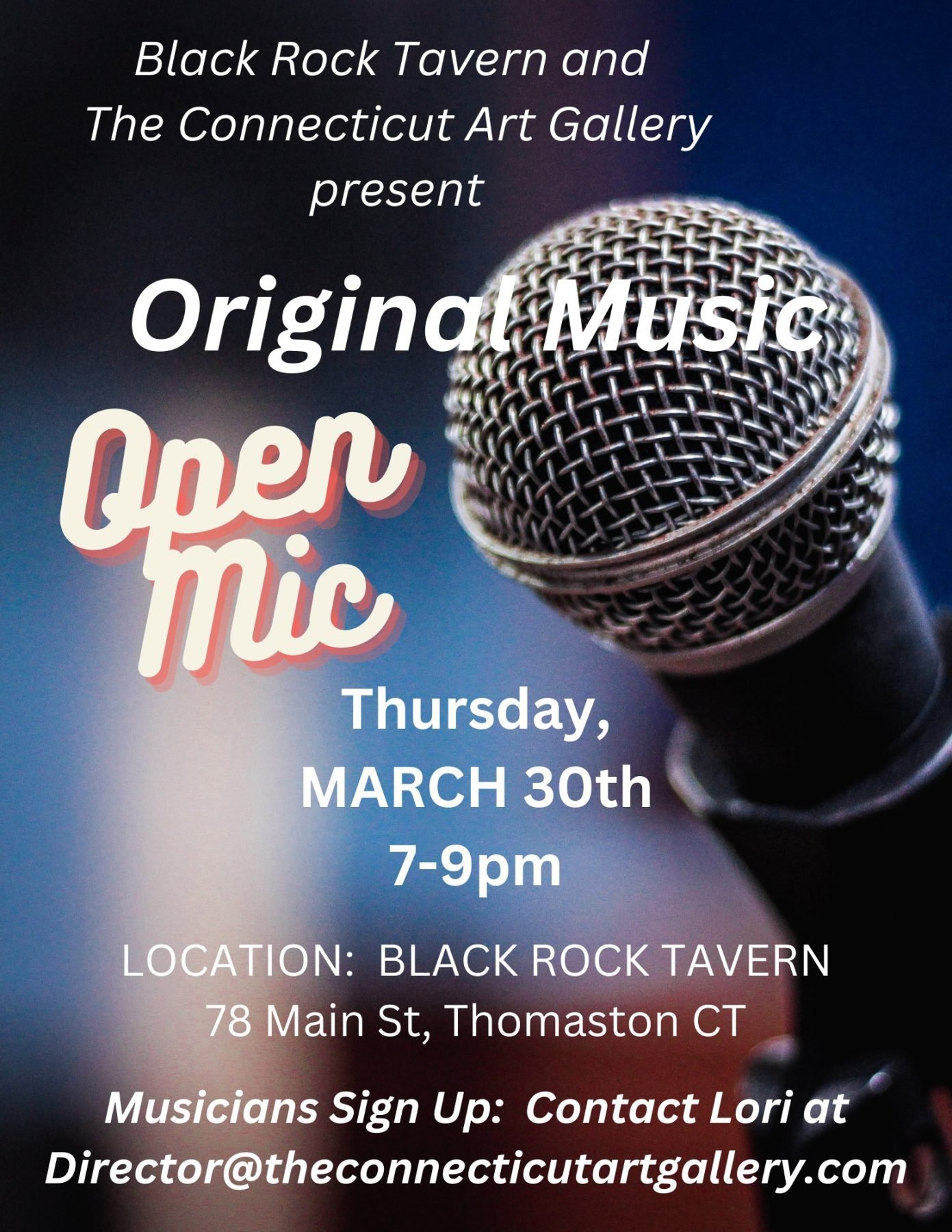 Open Mic Night and Art Sale at Black Rock Tavern - Positive News