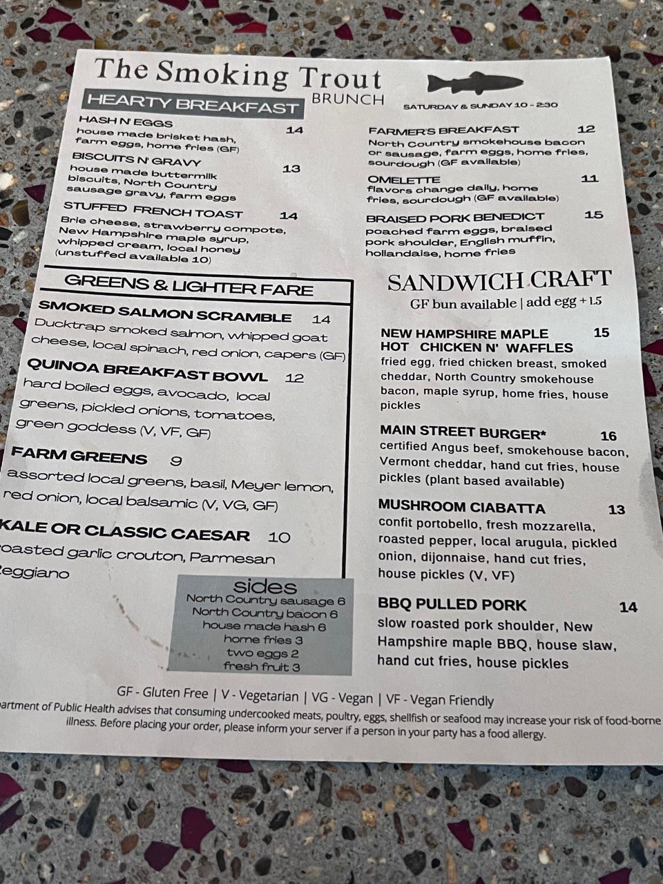 Out And About, A Visit To The Smoking Trout in Marlborough, NH ...